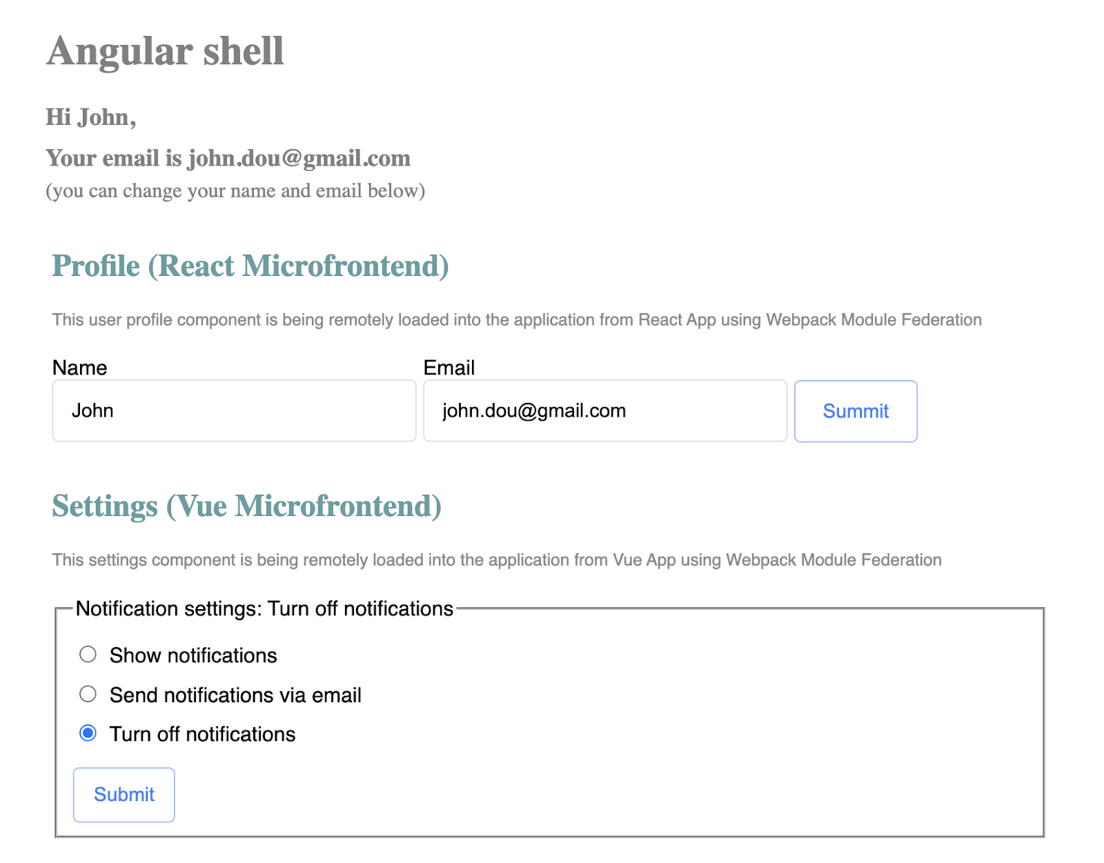 Angular React And Vue In 2023 All In One App Using Webpack 5 Module Federation